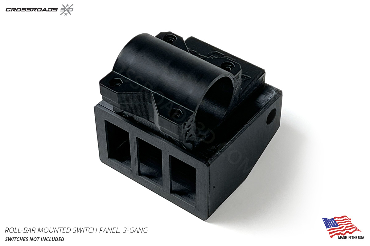 Overhead-Mounted Switch Panel, 3-Gang - Crossroads 3D