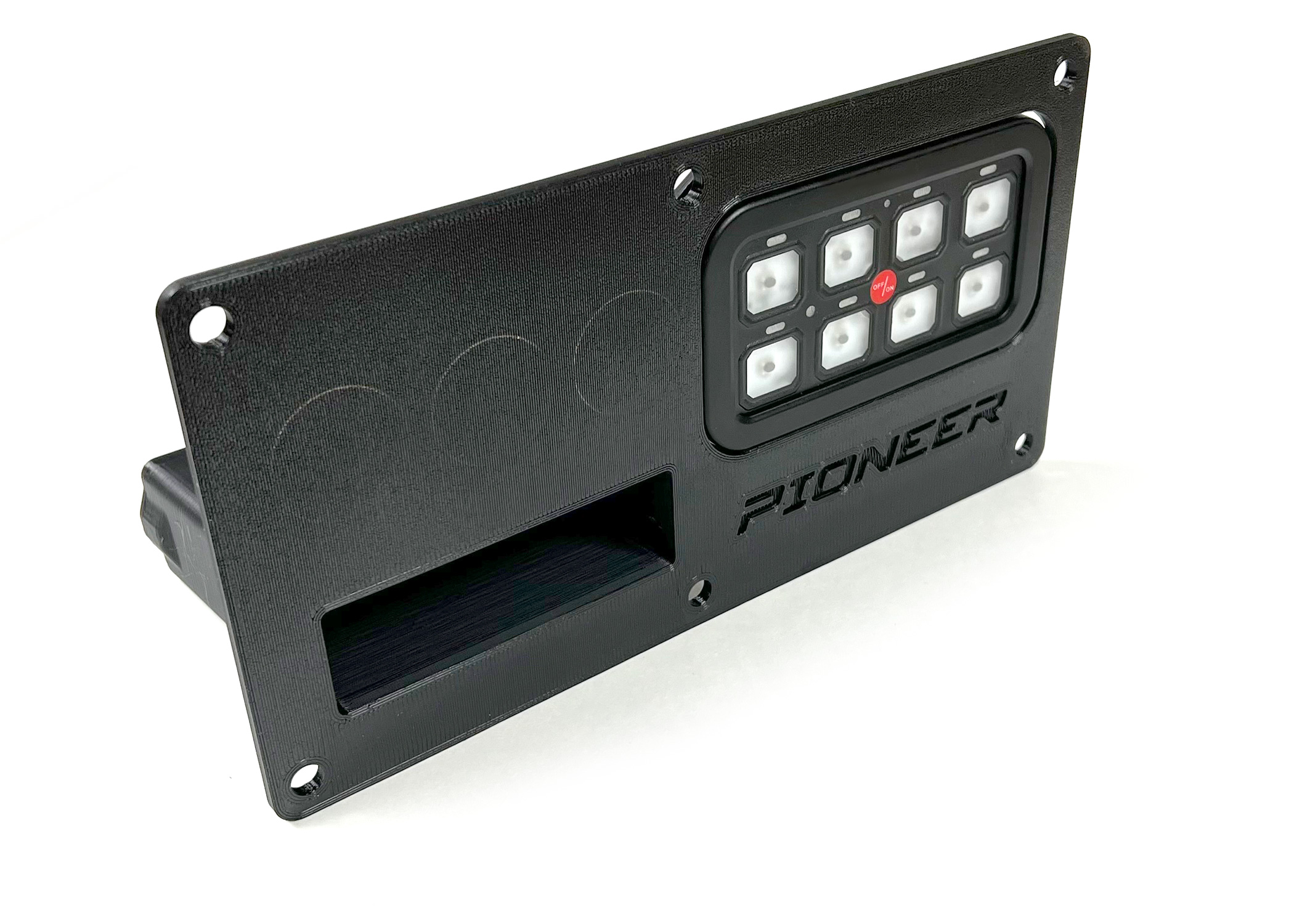 Pioneer 1000 Dash Mount for 8-Gang Powered Switch Panel - Crossroads 3D