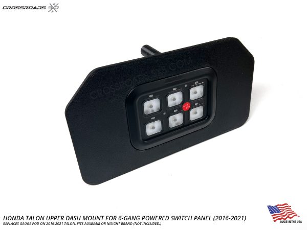 Upper Dash Mount for the Honda Talon 6-Gang Powered Switch Panel ...
